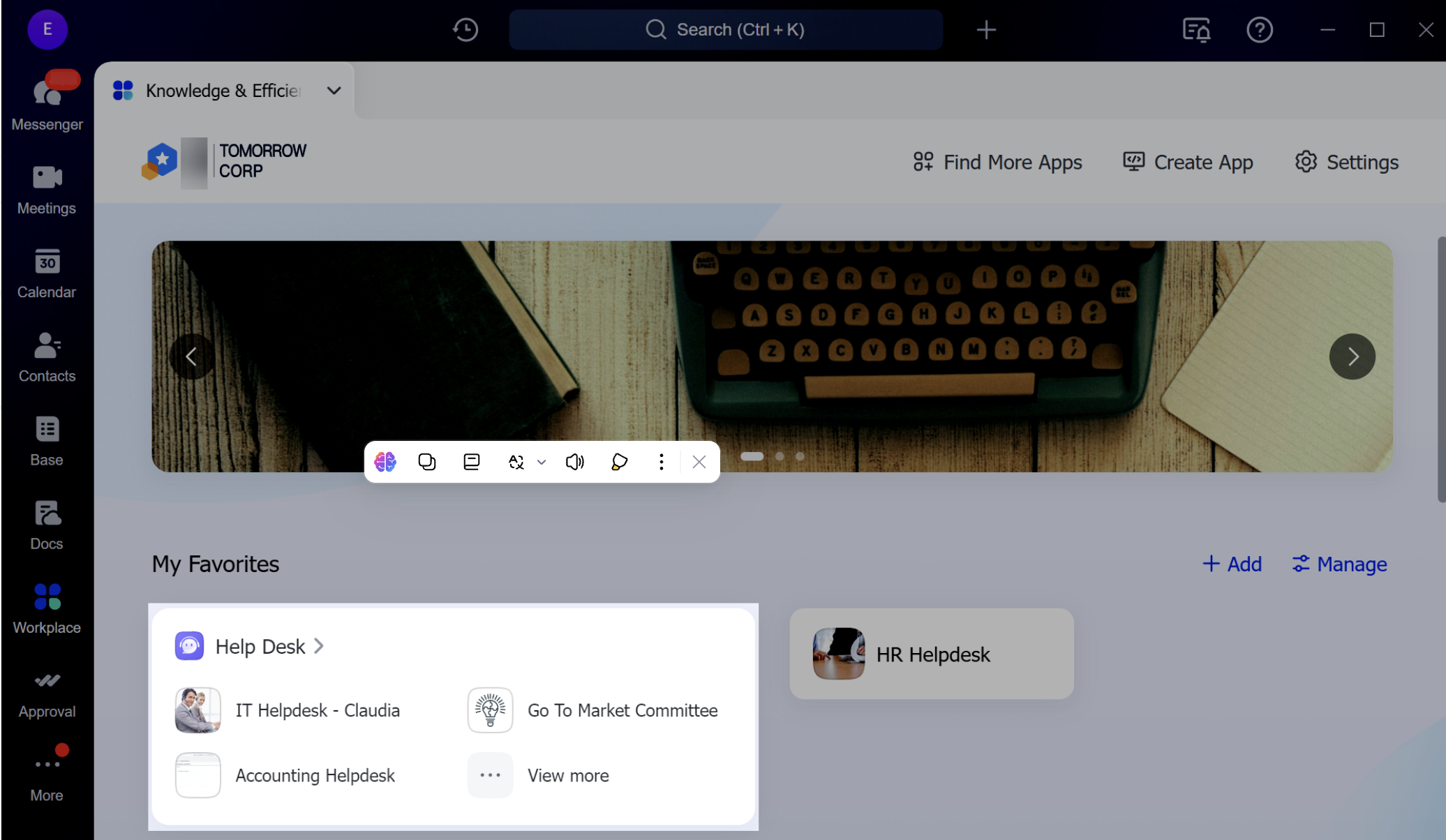 Triển khai mô hình self-service nội bộ với Lark Help Desk