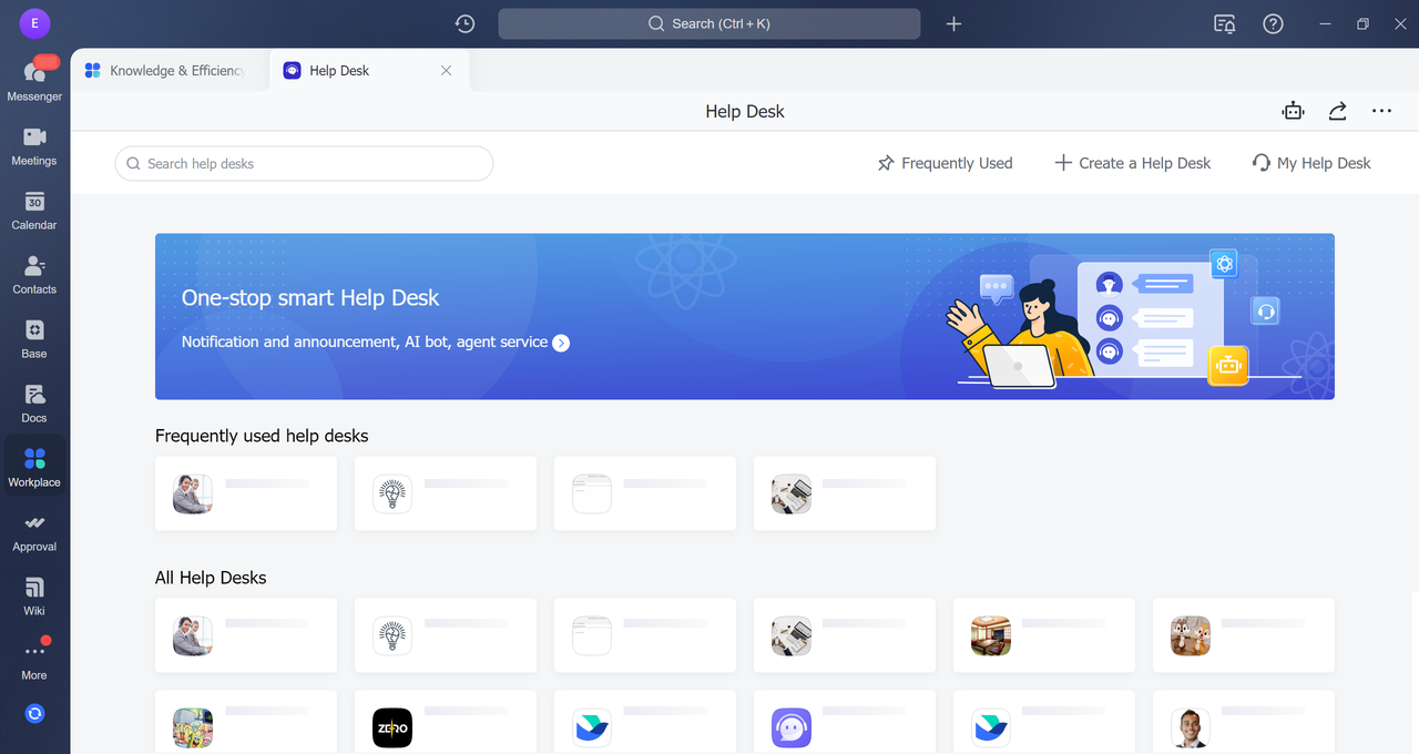 Triển khai mô hình self-service nội bộ với Lark Help Desk